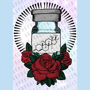 Digital Download Print. Testosterone Trans Man Pride - Etsy
