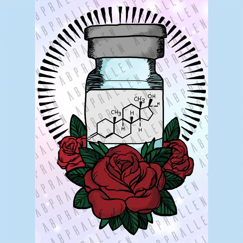 Digital Download Print. Testosterone Trans Man Pride - Etsy