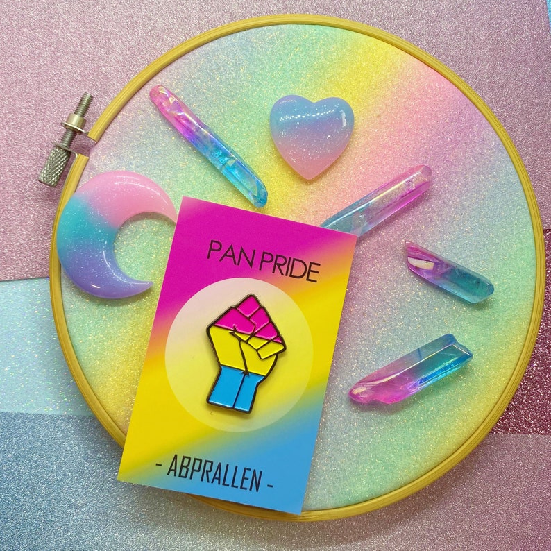 Pansexual Pride Enamel Pin Etsy