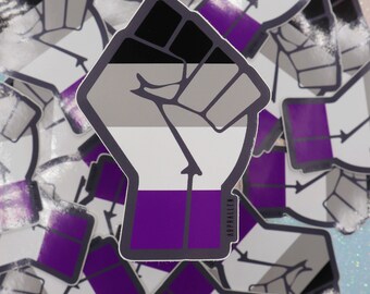 Groovy Pride Flag Landscapes: Ace Flag Die Cut Sticker - Etsy