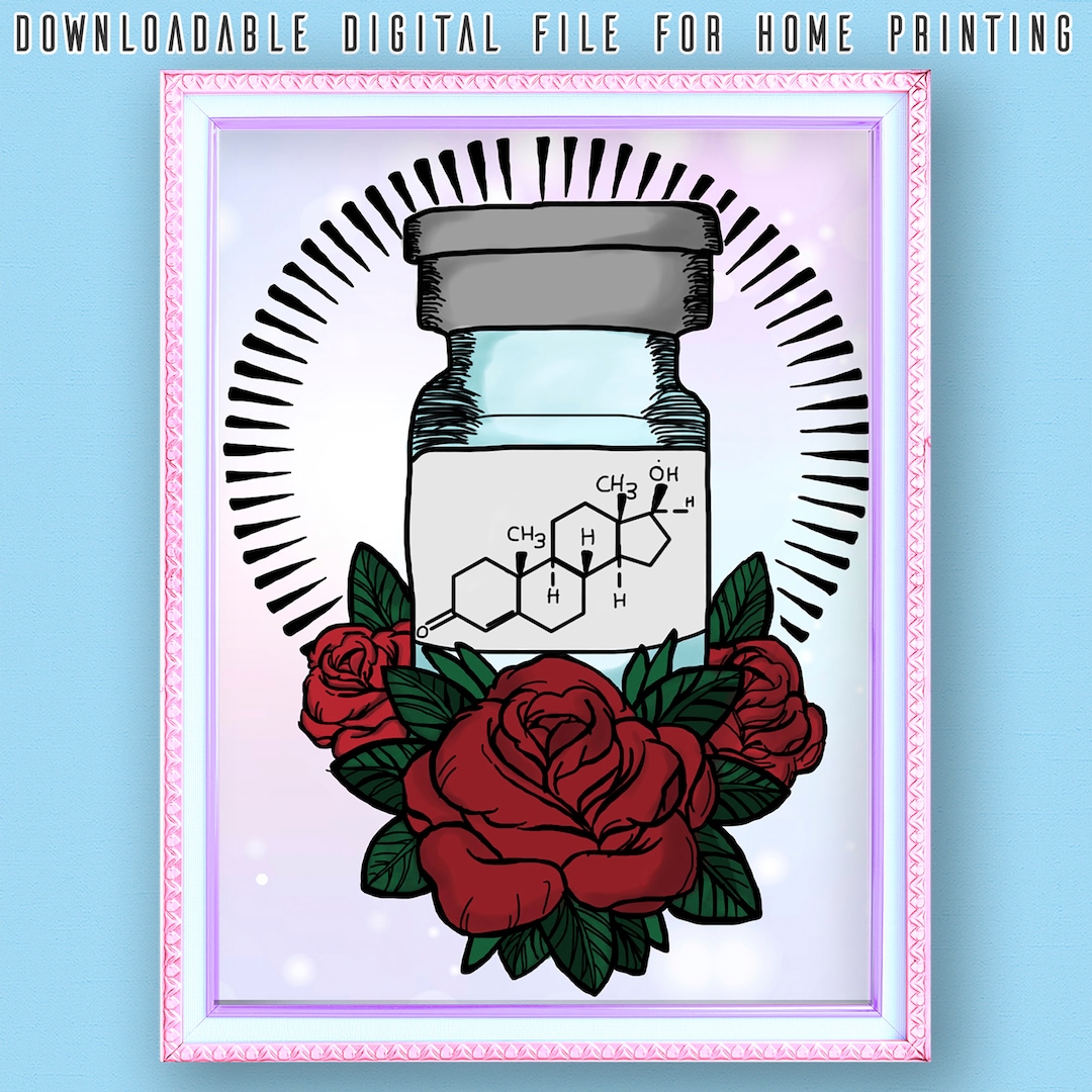 Digital Download Print. Testosterone Trans Man Pride - Etsy