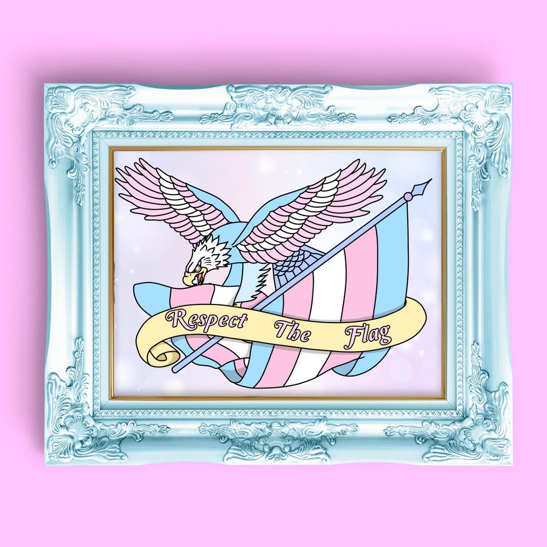 Respect the Flag Art Print - Etsy