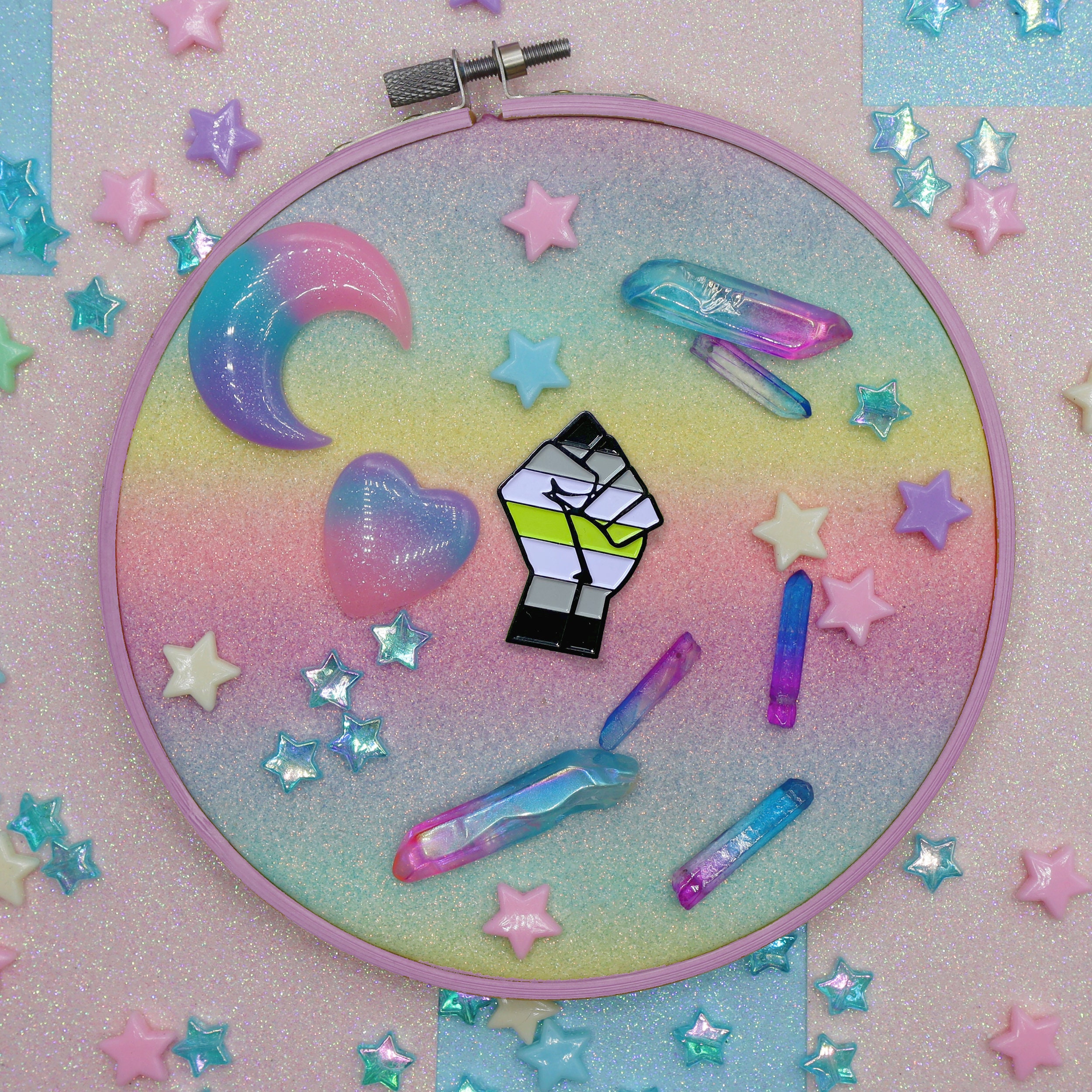 Agender Pride Enamel Pin | Etsy UK