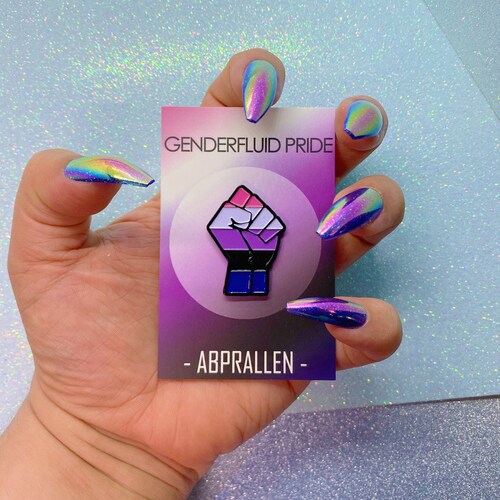 Bigender Pride Enamel Pin - Etsy