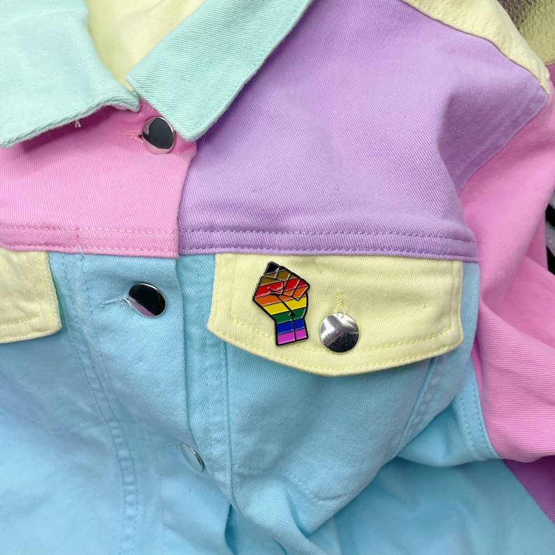 POC LGBT Pride Enamel Pin Philly Pride Pin - Etsy