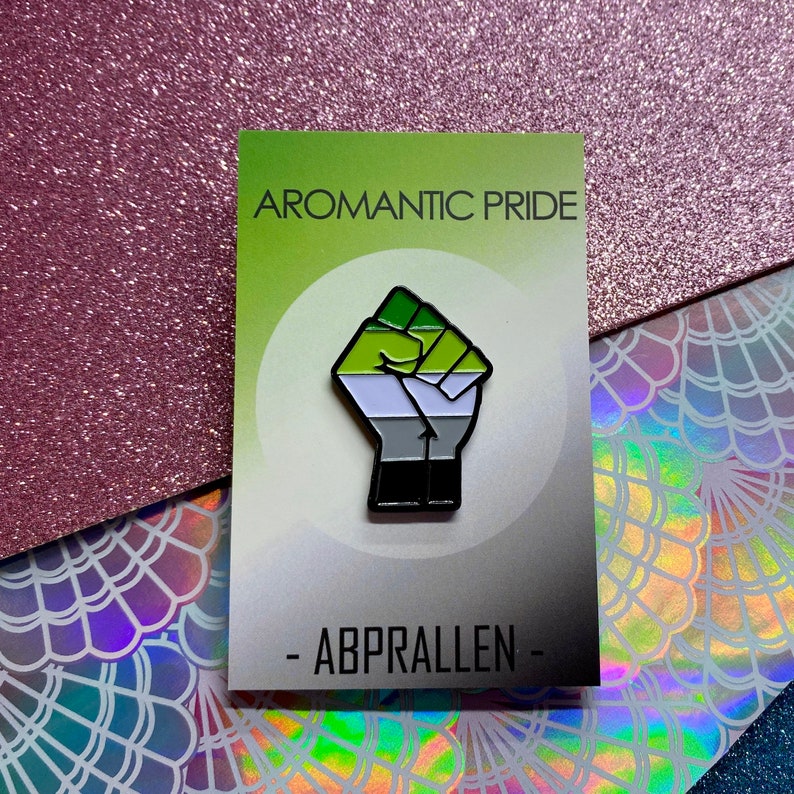 Aromantic Pride Enamel Pin | Etsy