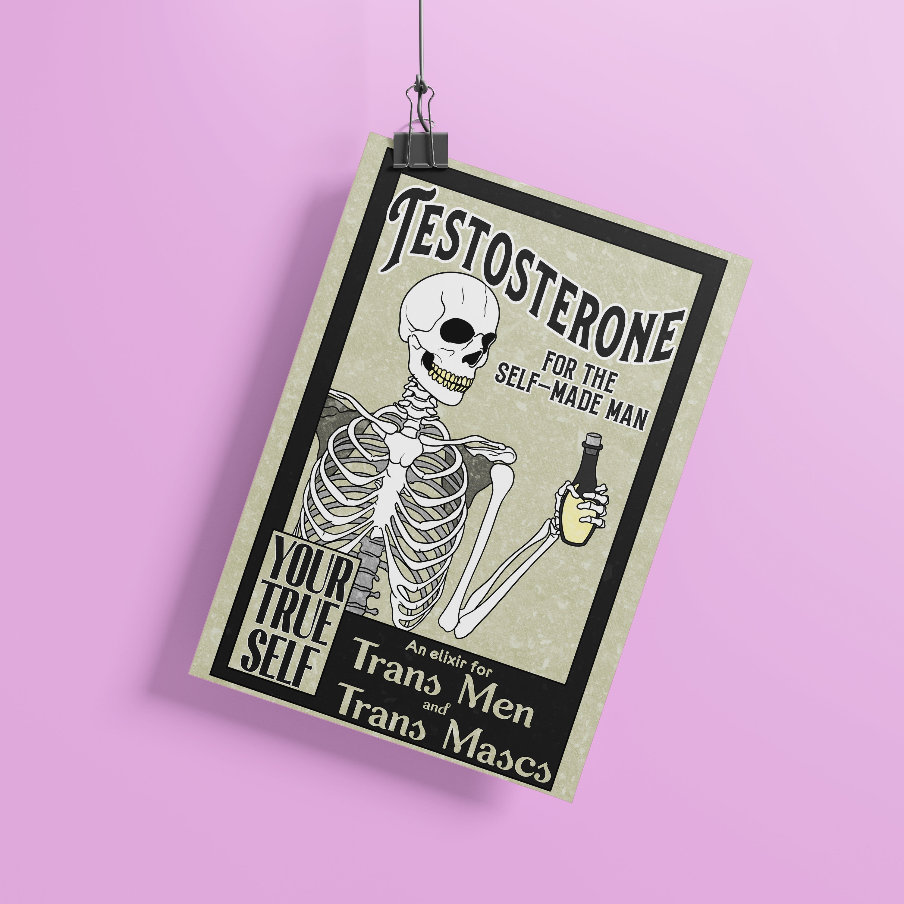 Testosterone Trans Men Art Print - Etsy