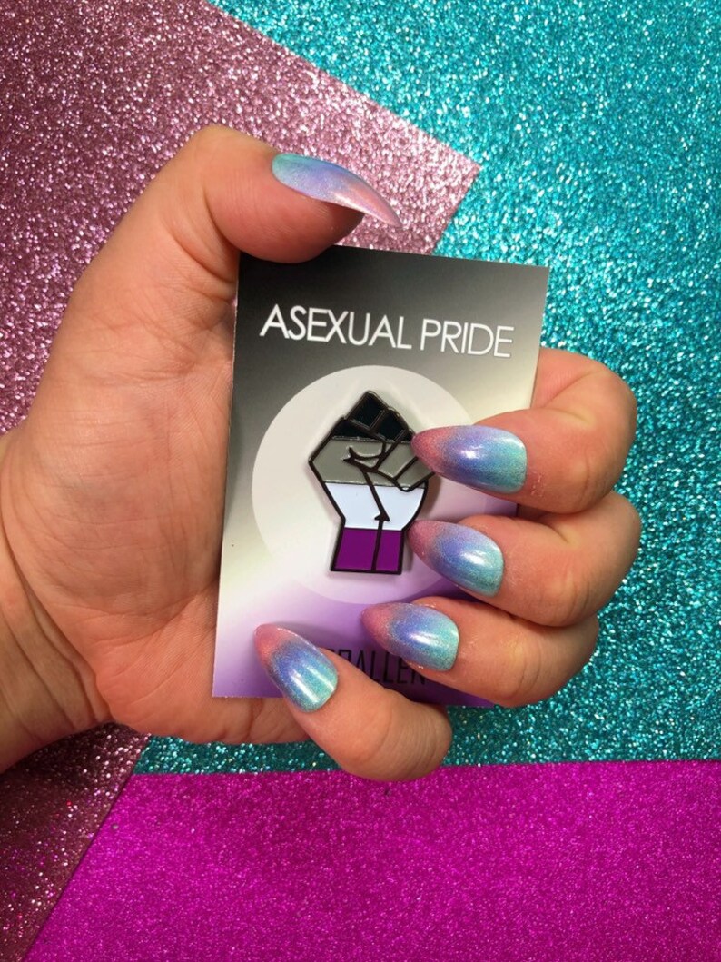 Asexual Pride Enamel Pin Etsy