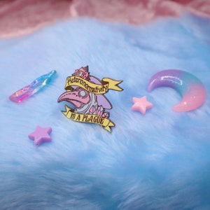Heteronormativity is A Plague Enamel Pin | Queer Enamel Pin | Gay ...