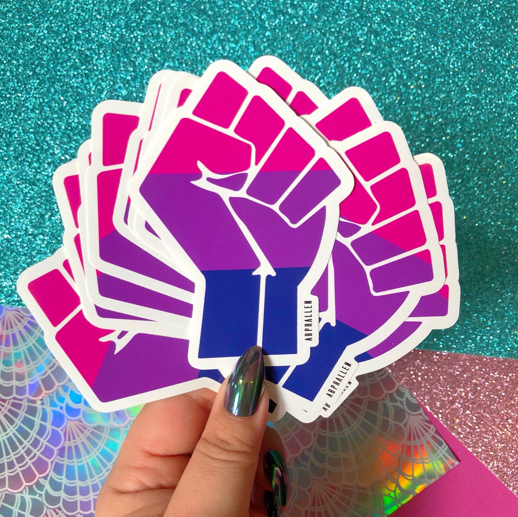 Bisexual Pride Large Vinyl Sticker - Etsy UK