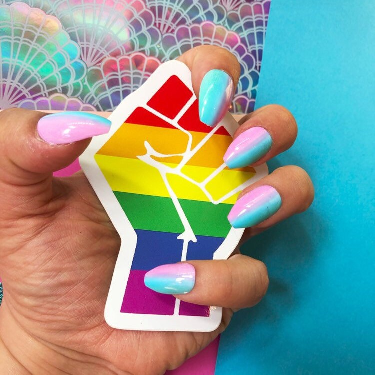 Gay Pride Large Vinyl Sticker. LGBT Pride | Etsy