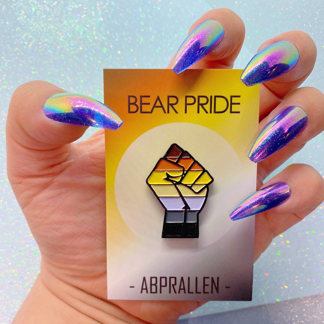 Bear Pride Enamel Pin - Etsy