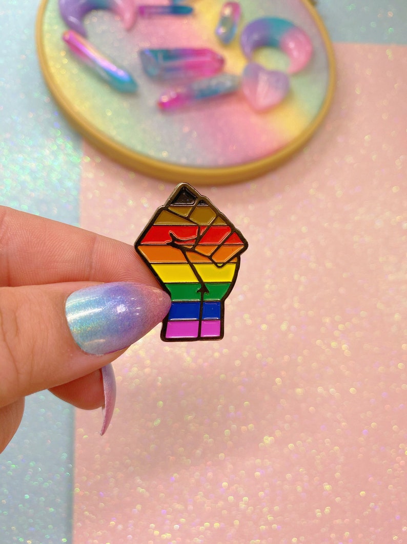POC LGBT Pride Enamel Pin Philly Pride Pin | Etsy