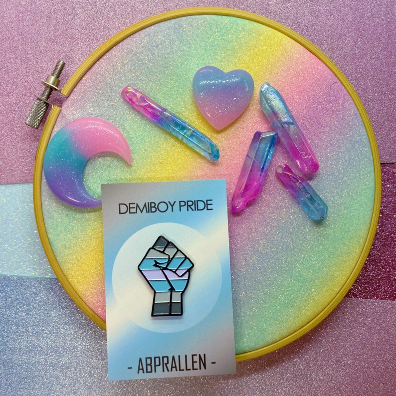 Demiboy Pride Enamel Pin - Etsy