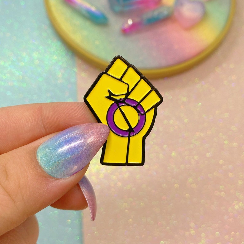 Intersex Pride Enamel Pin Etsy