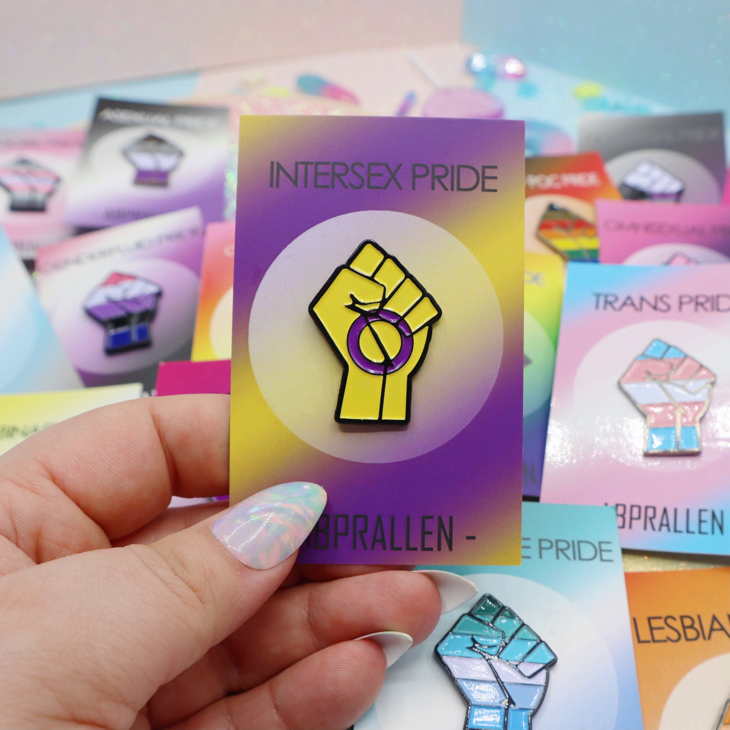 Intersex Pride Enamel Pin Etsy