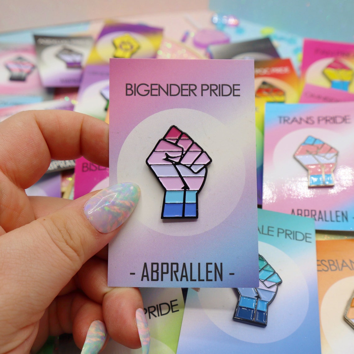 Bigender Pride Enamel Pin - Etsy UK