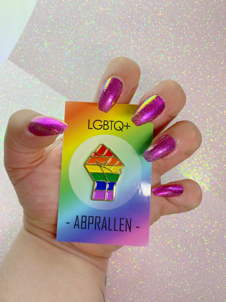 Gay Pride Enamel Pin Lgbt Pride Enamel Pin Rainbow Enamel Etsy