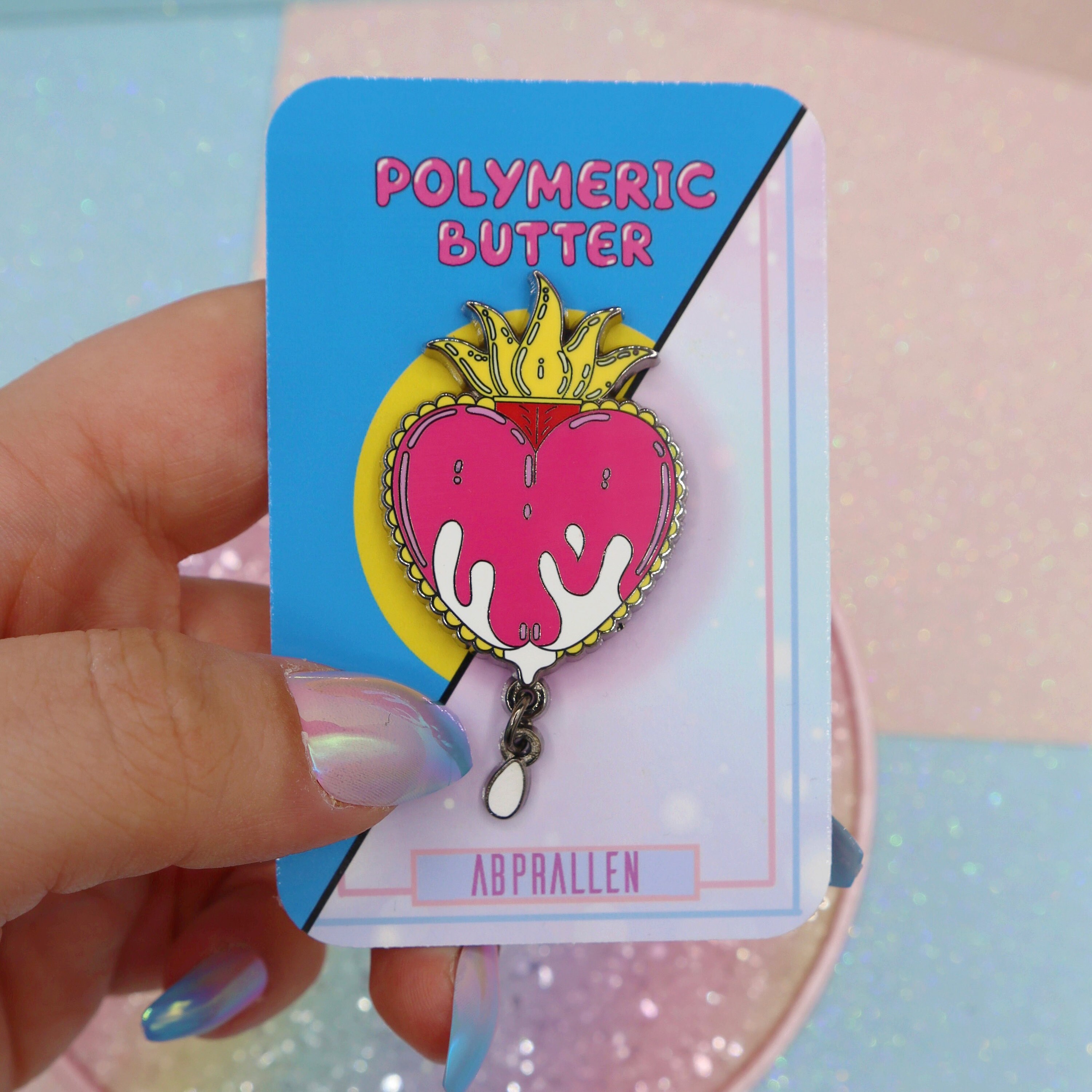 Polymeric Butter X Abprallen Sacred Heart Enamel Pin - Etsy