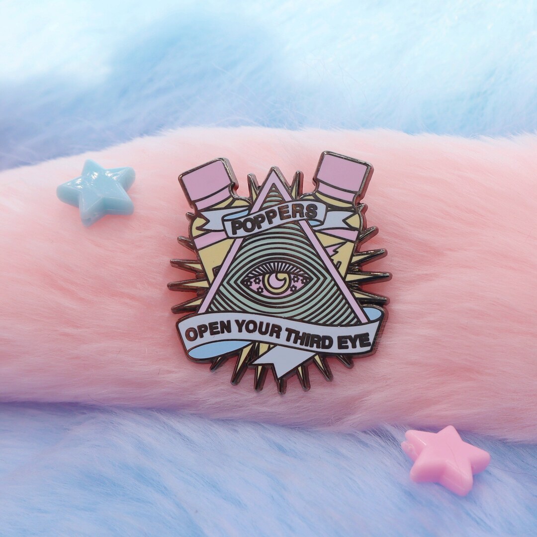 Poppers Open Your Third Eye Enamel Pin | Queer Enamel Pin | Gay Enamel ... Poppers Open Your Third Eye Enamel Pin | Queer Enamel Pin | Gay Enamel ...
