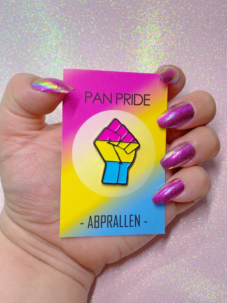 Pansexual Pride Enamel Pin Etsy