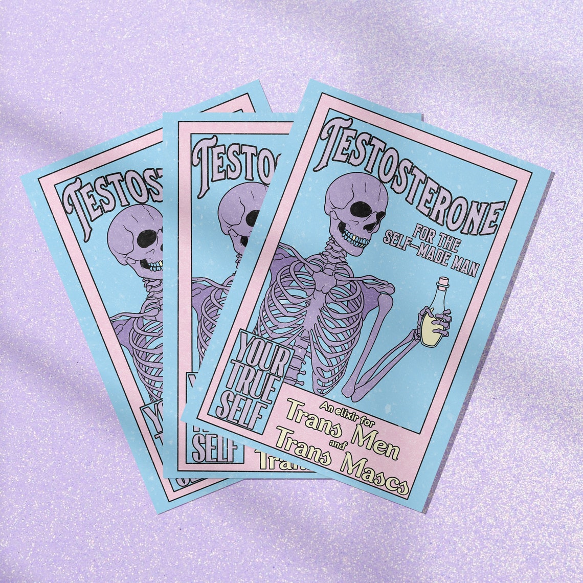 Testosterone Trans Men Art Print - Etsy