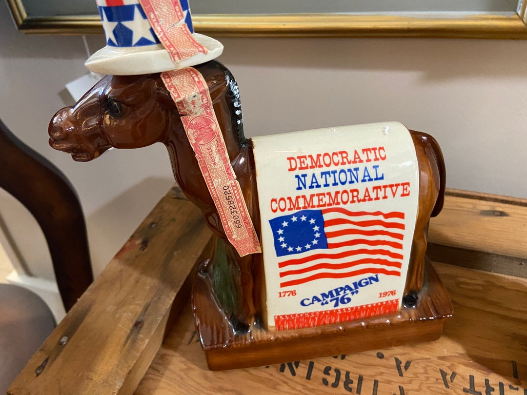 Ezra Brooks 101 Democratic ‘76 National Campaign Decanter | Political ...