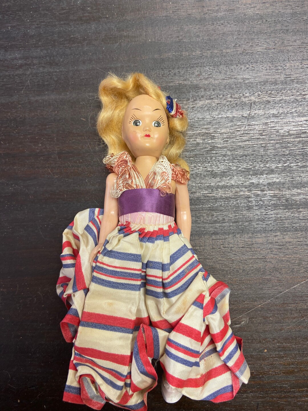 Vintage Doll Plastic Molded Arts Doll - Etsy