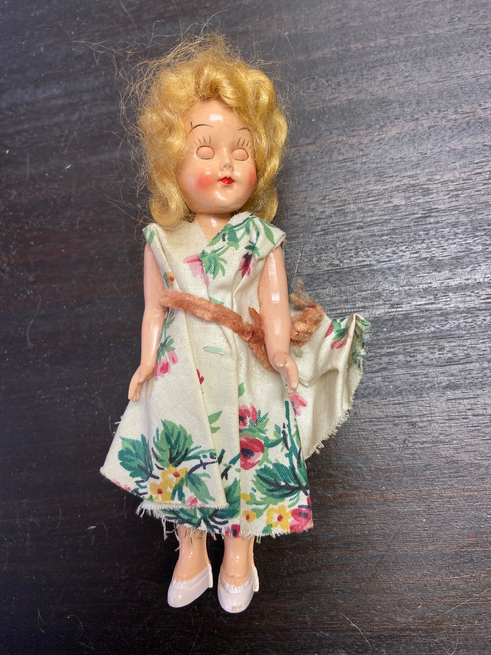 Vintage Doll Plastic Molded Arts Doll - Etsy