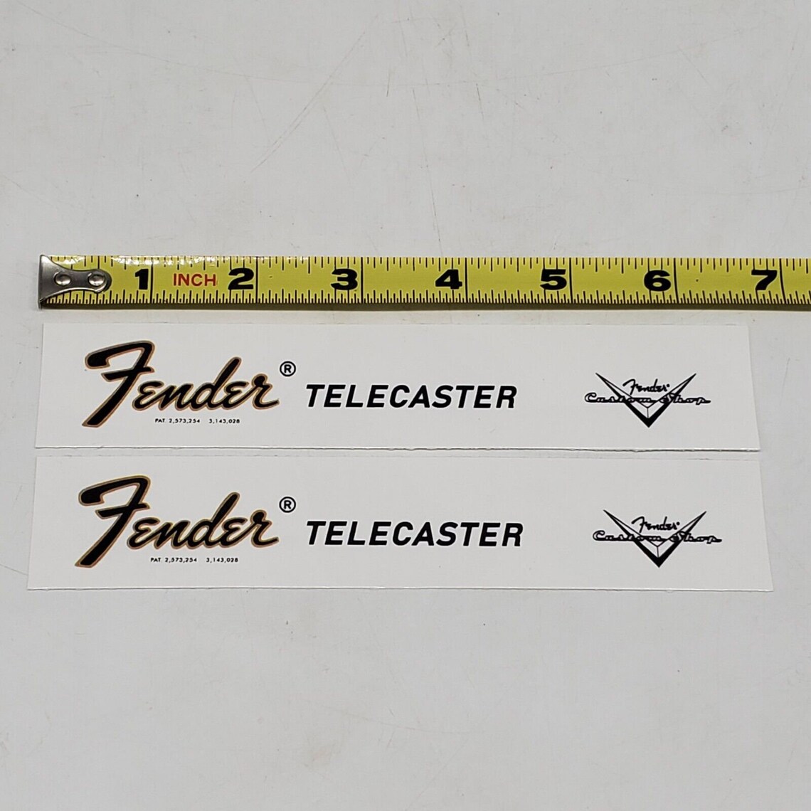 Fender Tele Style Waterslide Decals for Headstock W/ Custom Shop Logo ...