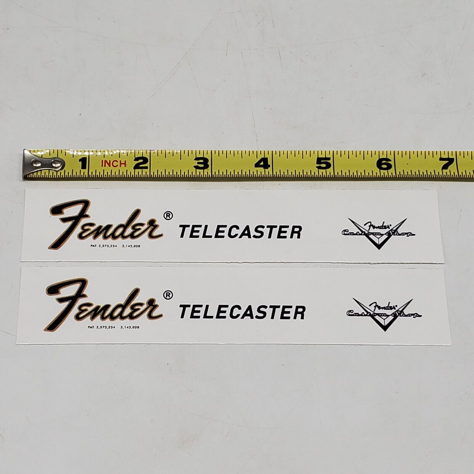 Fender Tele Style Waterslide Decals for Headstock W/ Custom Shop Logo ...