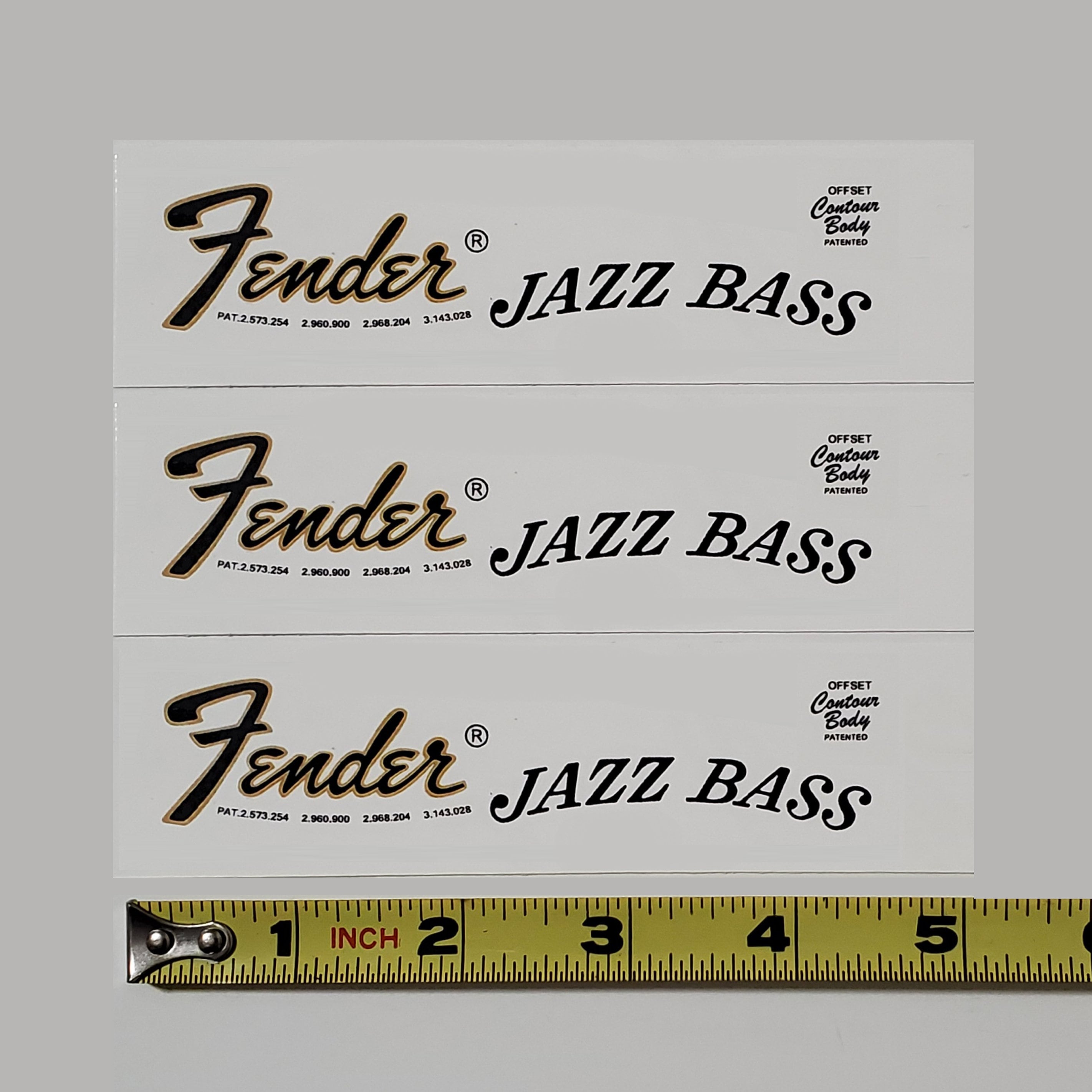 Fender Jazz Bass Waterslide Guitar Headstock Decals set of 3 - Etsy