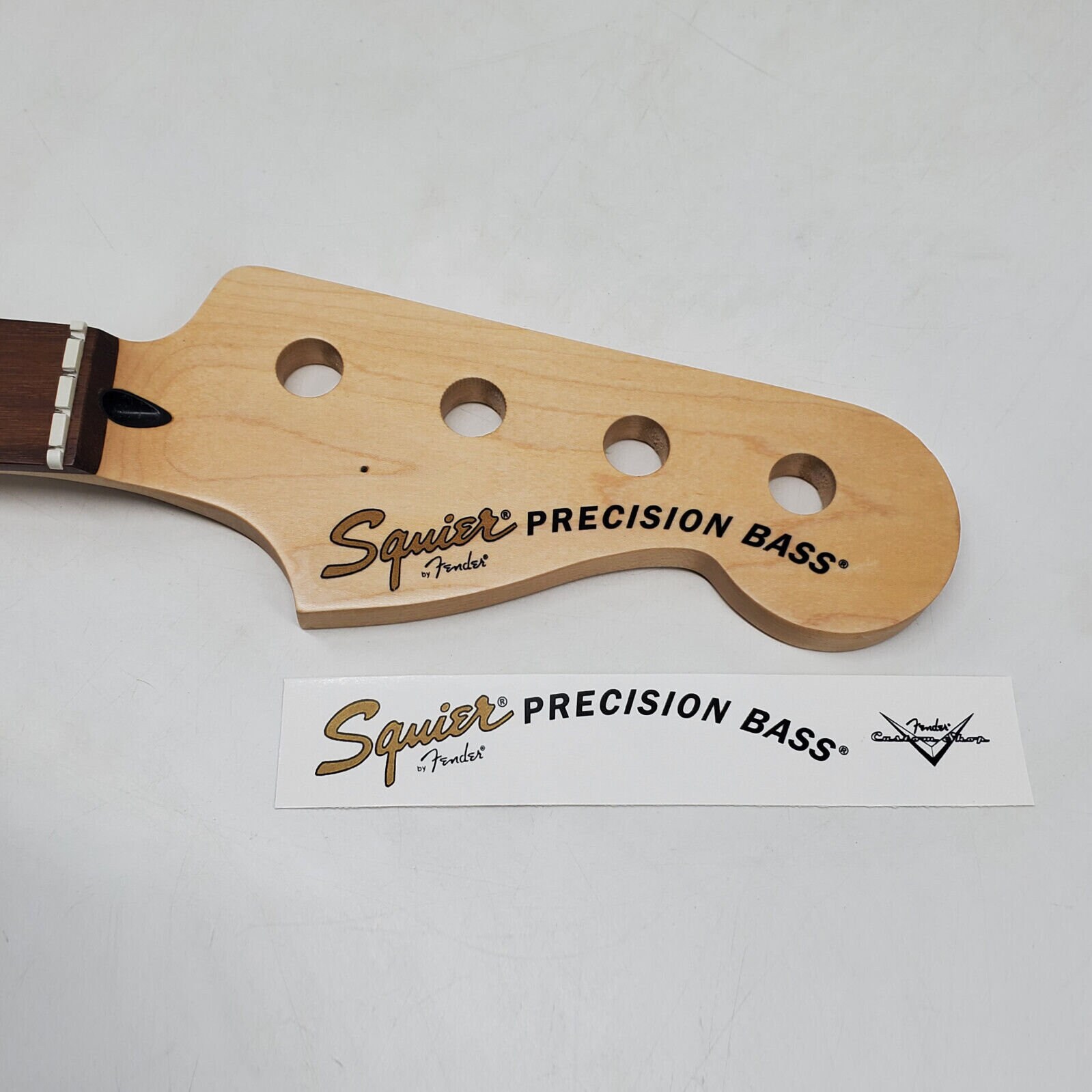 Fender Squier Precision Bass Waterslide Decals for Guitar Headstock set ...