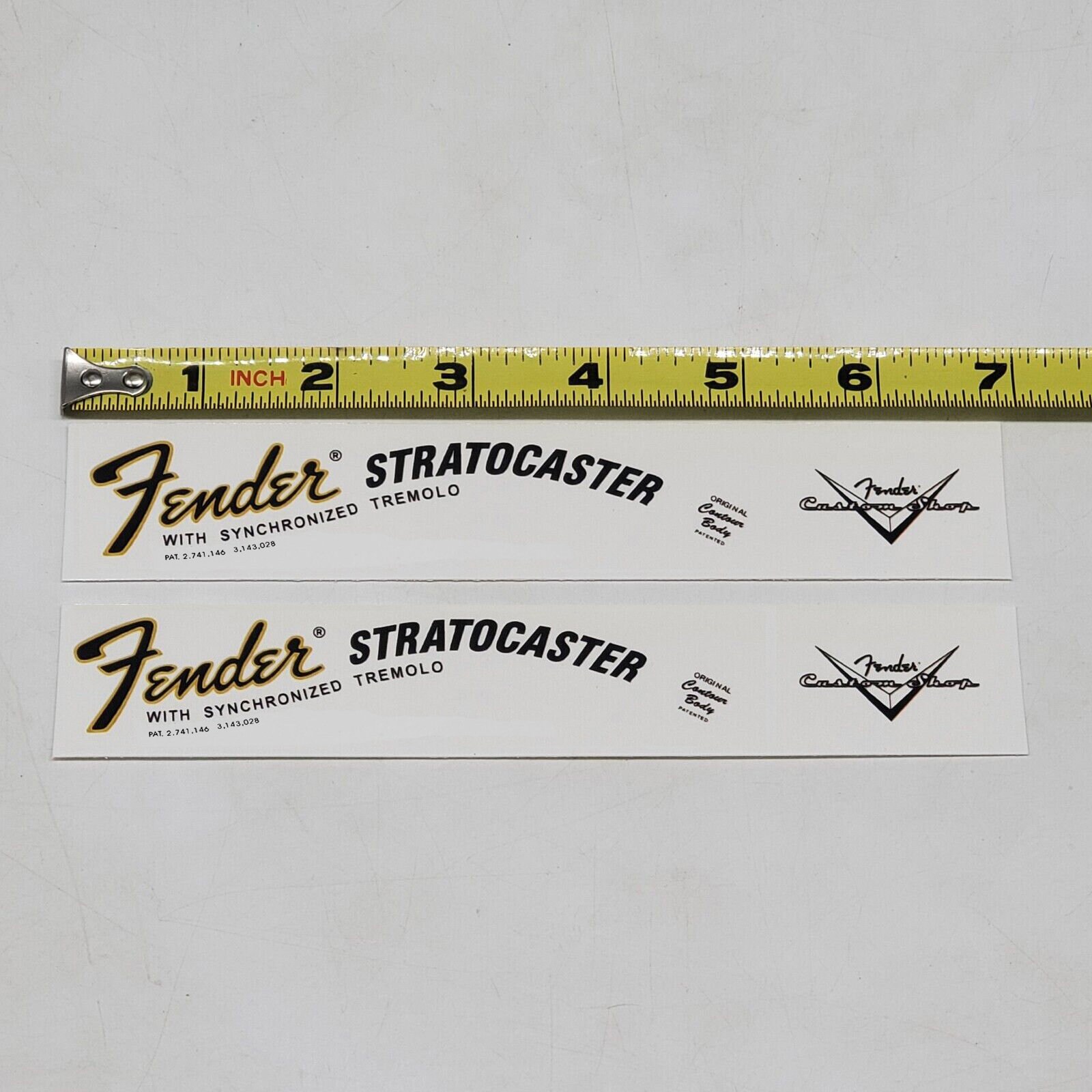 Fender Strat 70's Style Waterslide Decals for Headstock W/ Custom Shop ...