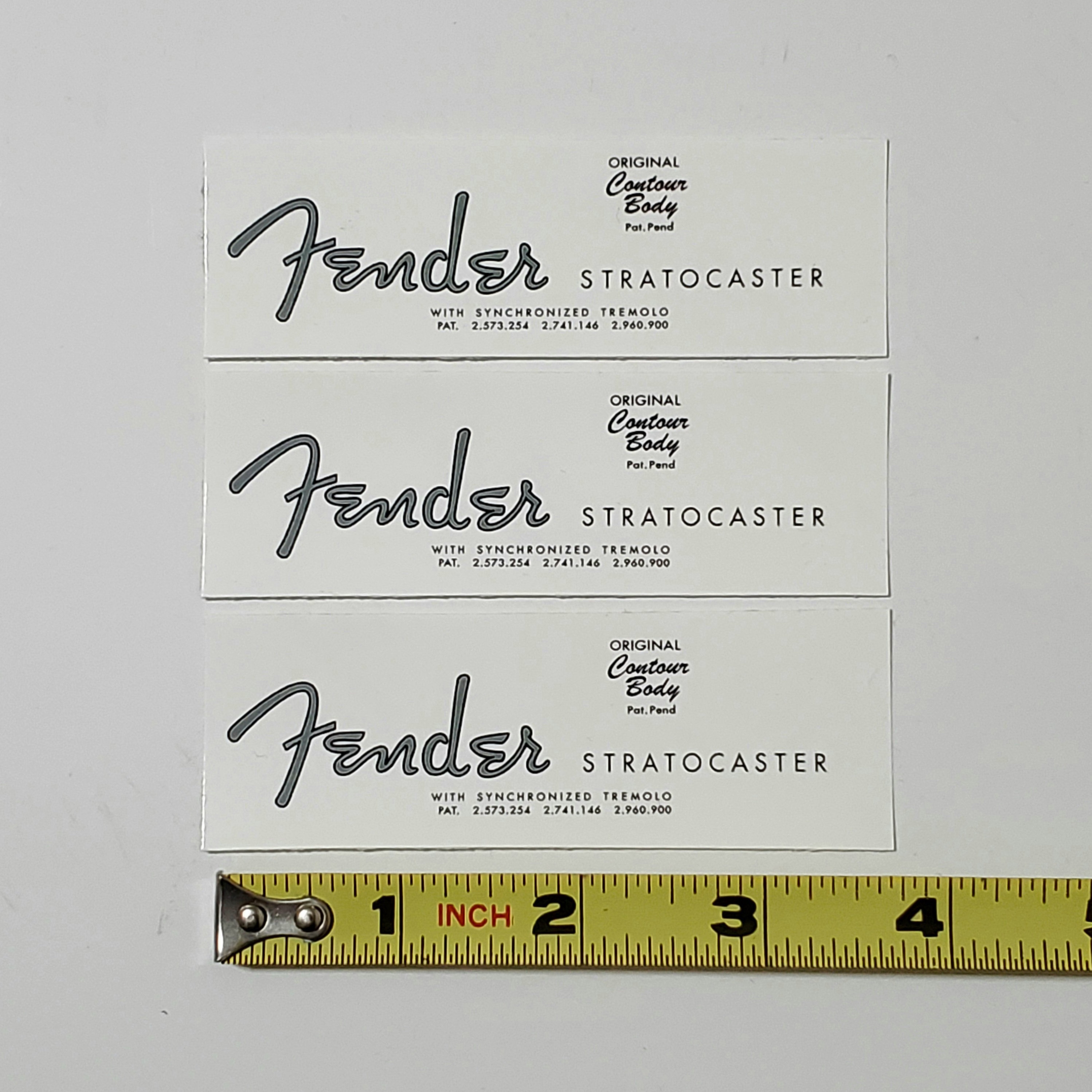 Fender Strat Style Waterslide Guitar Headstock Decals (set of 3) - Etsy