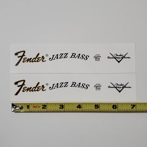 Fender Jazz Bass Waterslide Decals for Guitar Headstock (set of 2) - Etsy