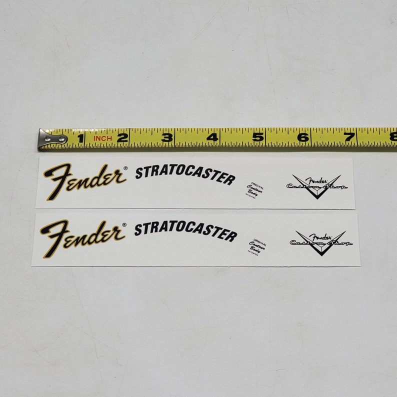 Fender Strat 70's Style Waterslide Decals for Headstock W/ Custom Shop ...