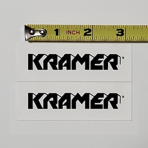 Kramer Waterslide Guitar Neck Headstock Decals (set of 2) - Etsy