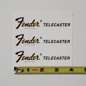 Fender Tele Style Waterslide Guitar Headstock Decals (set of 3) - Etsy