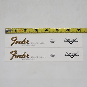Fender Strat 60's Style Waterslide Decals for Headstock W/ Custom Shop ...