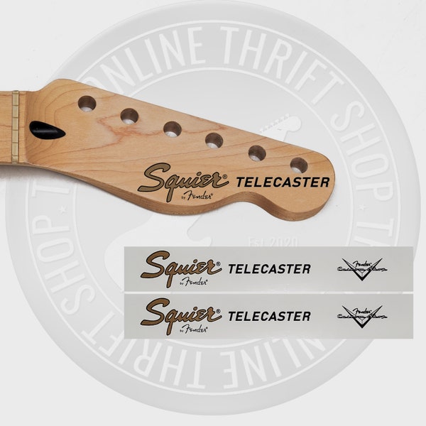 Squier Headstock Decals - Etsy