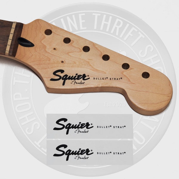 Squier Headstock Decals - Etsy