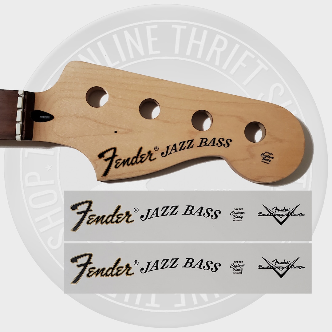 Fender Jazz Bass Waterslide Decals for Guitar Headstock set of 2 - Etsy