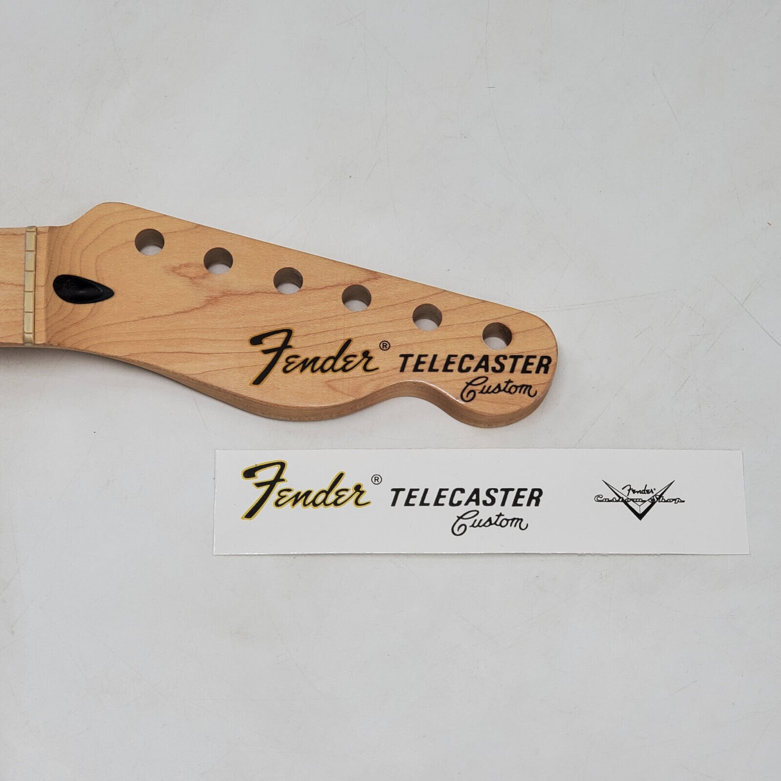 Fender Tele Custom Style Waterslide Decals for Headstock W/ Custom Shop ...