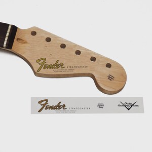 Fender Strat 60's Style Waterslide Decals for Headstock W/ Custom Shop ...
