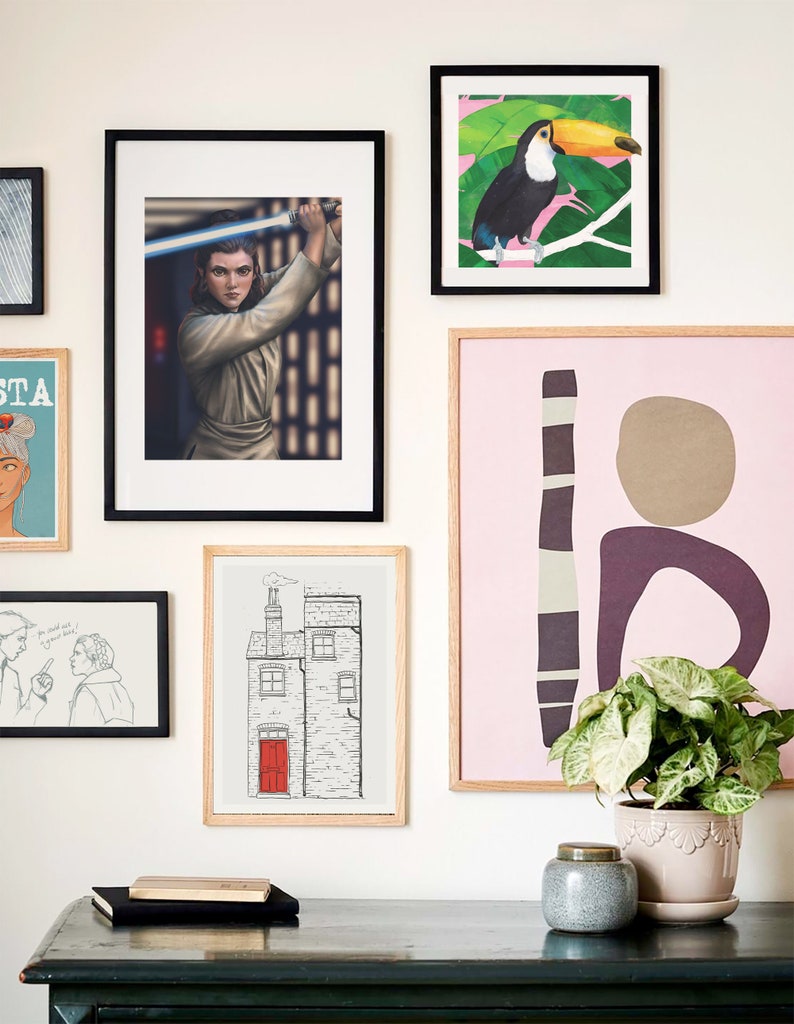 Princess Leia A4 Art Print Star Wars Digital Print - Etsy