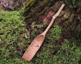 Hand Carved Wooden Spoon, Native White Cedar Wood Organic Utensil ...