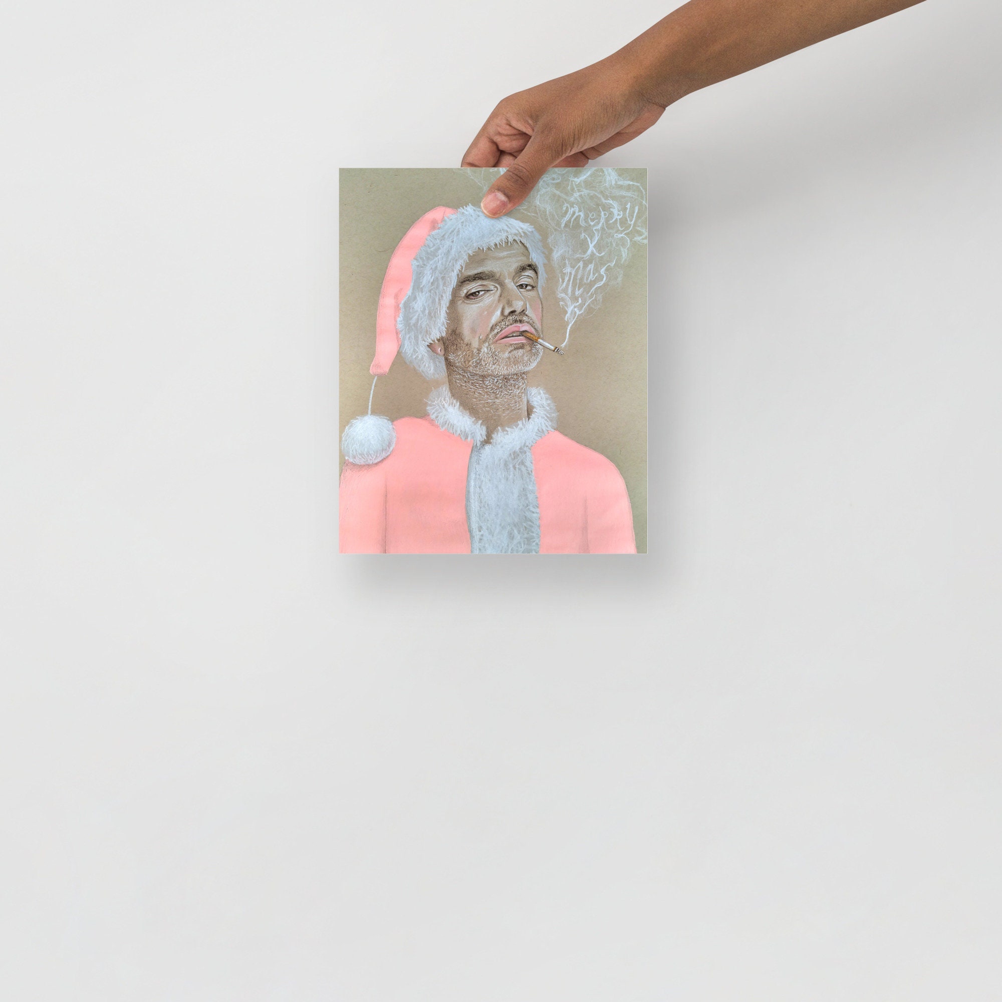 Bad Santa Art Print, Billy Bob, Low Brow Christmas Decor (8”x10”) - Etsy