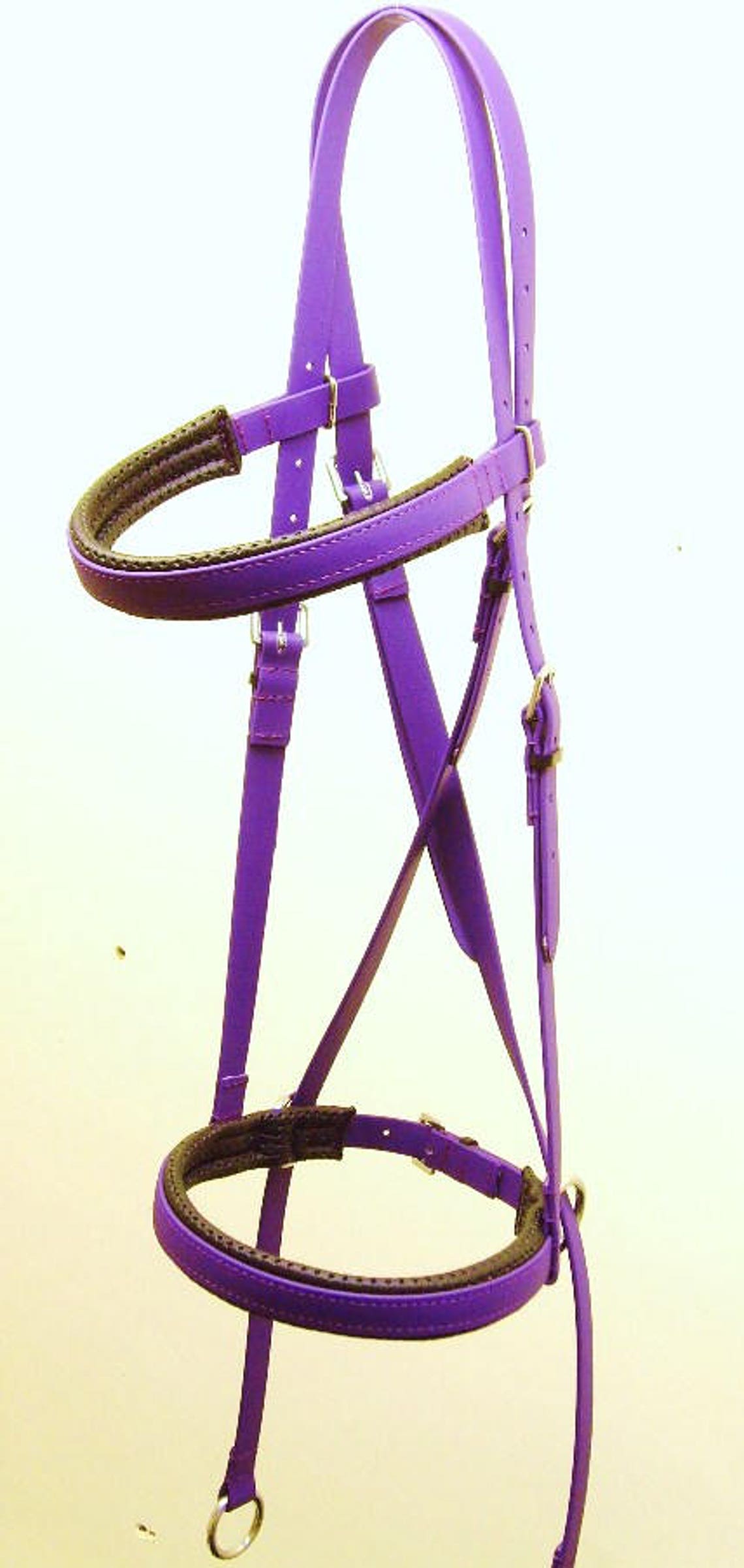 Synthetic, Biothane, Bitless, Cross Under Bitless Bridle - Etsy UK