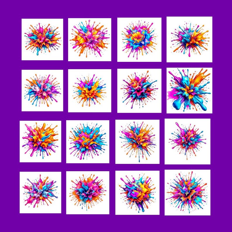Paint Splash Clipart PNG Images Abstract Art Backgrounds Color Burst ...